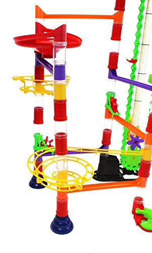 Quercetti 6588 – Steck-Kugelbahn Marble Run Maxi, inklusiv 224 Bauteile ...